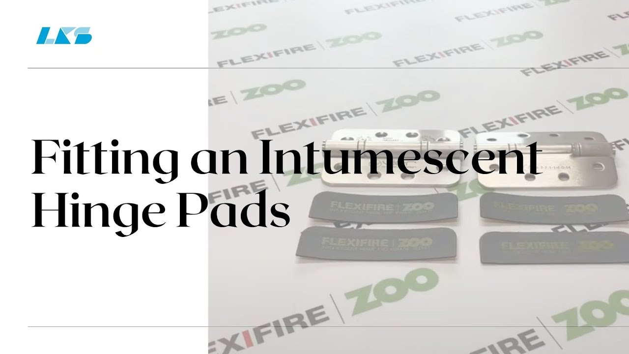Fitting Intumescent Hinge Pads - YouTube