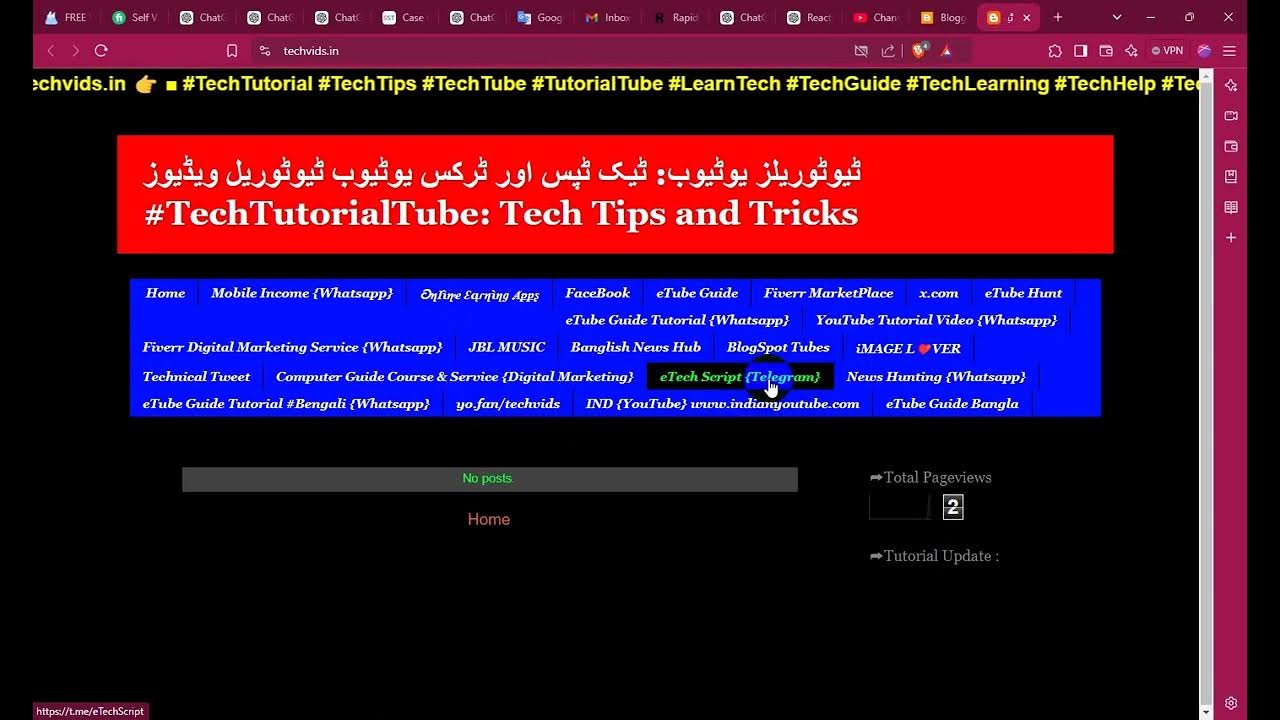 Blogspot Tubes : How To Settings Page List Tab Widget on Blogger Website - YouTube