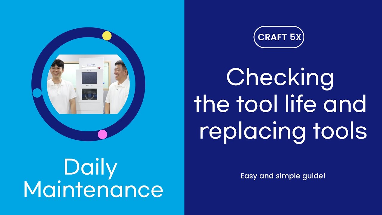 [Daily Maintenance] Checking the tool life and replacing tools - YouTube