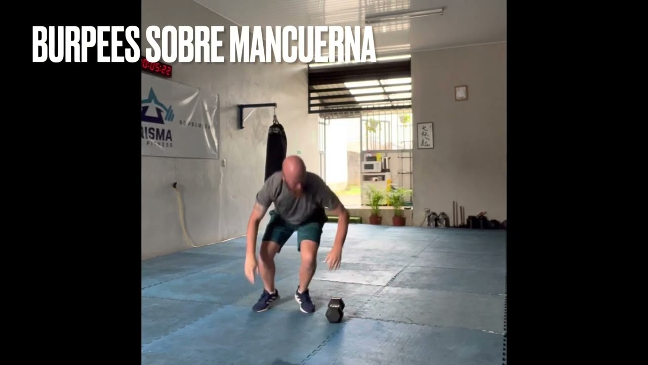 BURPEES SOBRE MANCUERNA // Ejercicios Cardio - HFA TV - YouTube