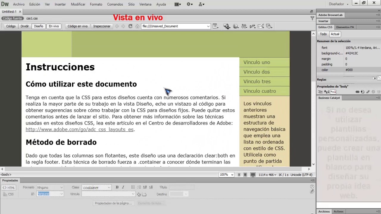 Primer tutorial: Introducción a dreamweaver - YouTube