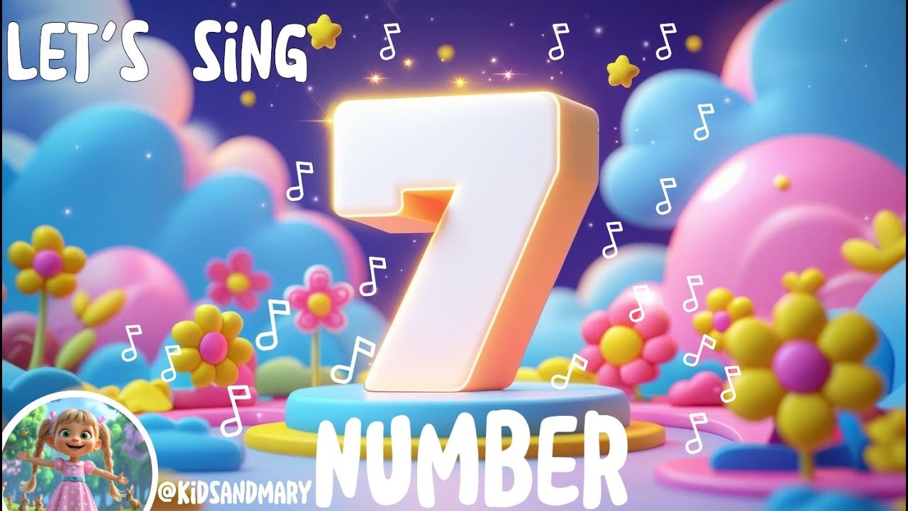 Sing & Learn Number 7! 🎵🔢 Fun Counting Song for Kids #kidssong # ...