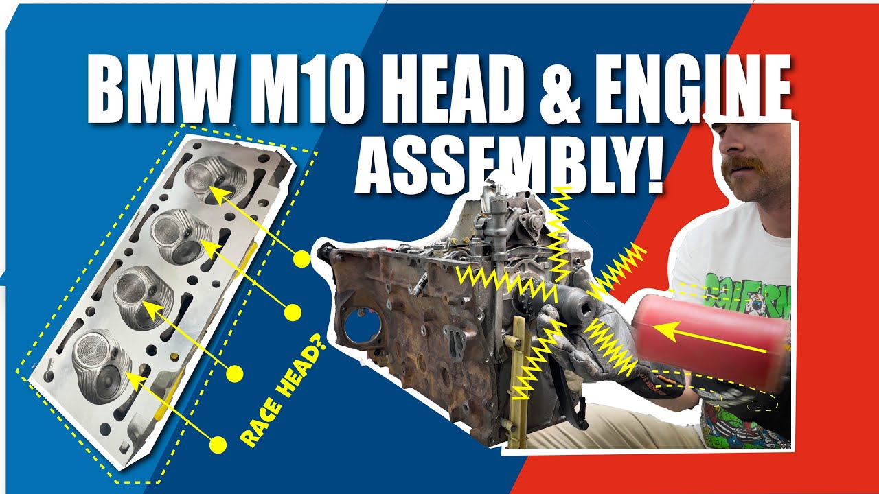 BMW m10 engine and head assembly - YouTube