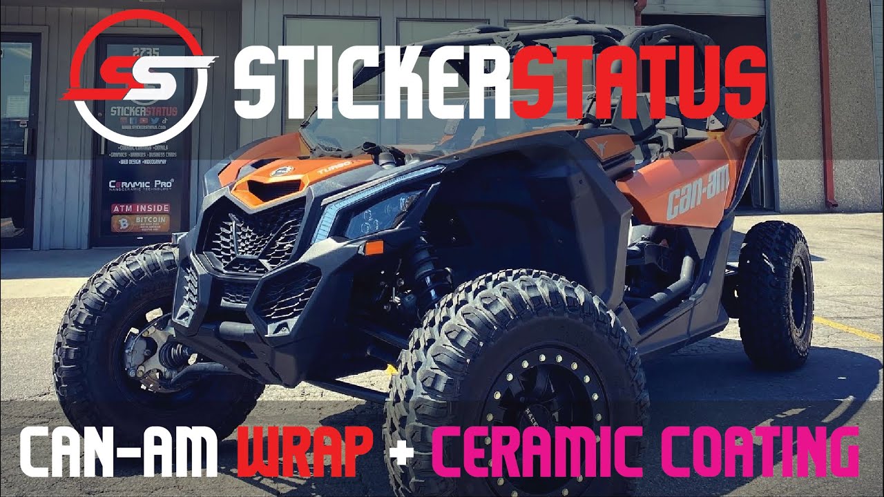 CRAZY CAN-AM TRANSFORMATION! VINYL WRAP + CERAMIC PRO COATING! - YouTube