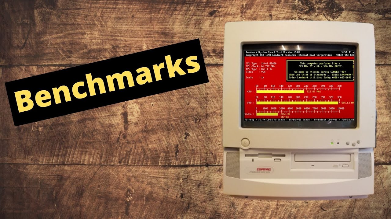 Compaq Presario CDS 524 Benchmarks | All-In-One 486DX2-66MHz - YouTube