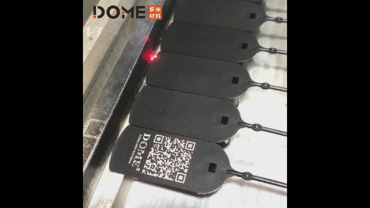 Laser marking on plastic security seal tags, laser marking additive is ...