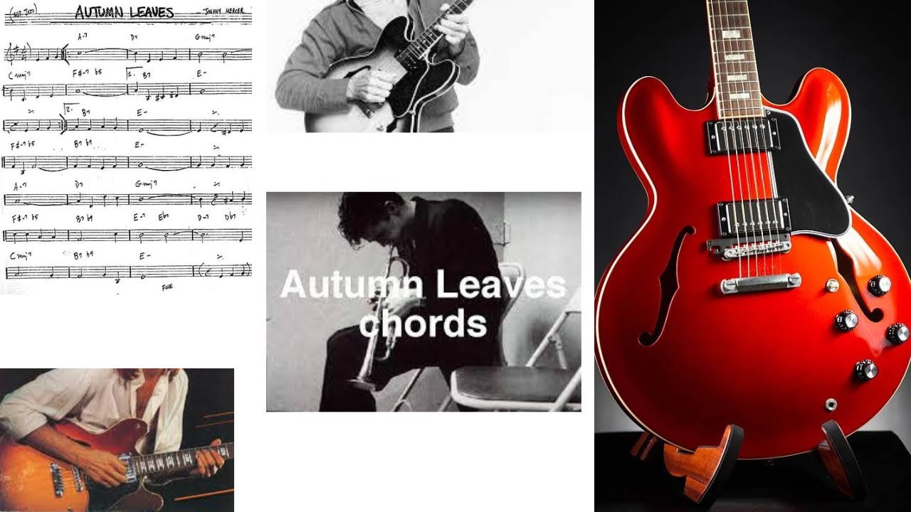 Autumn Leaves Chords progression Easy standard Jazz Backing Track - YouTube