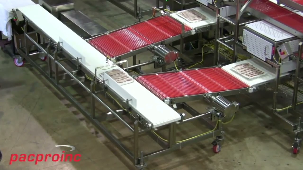 Single Slice Stack Pack off Conveyor Option - YouTube