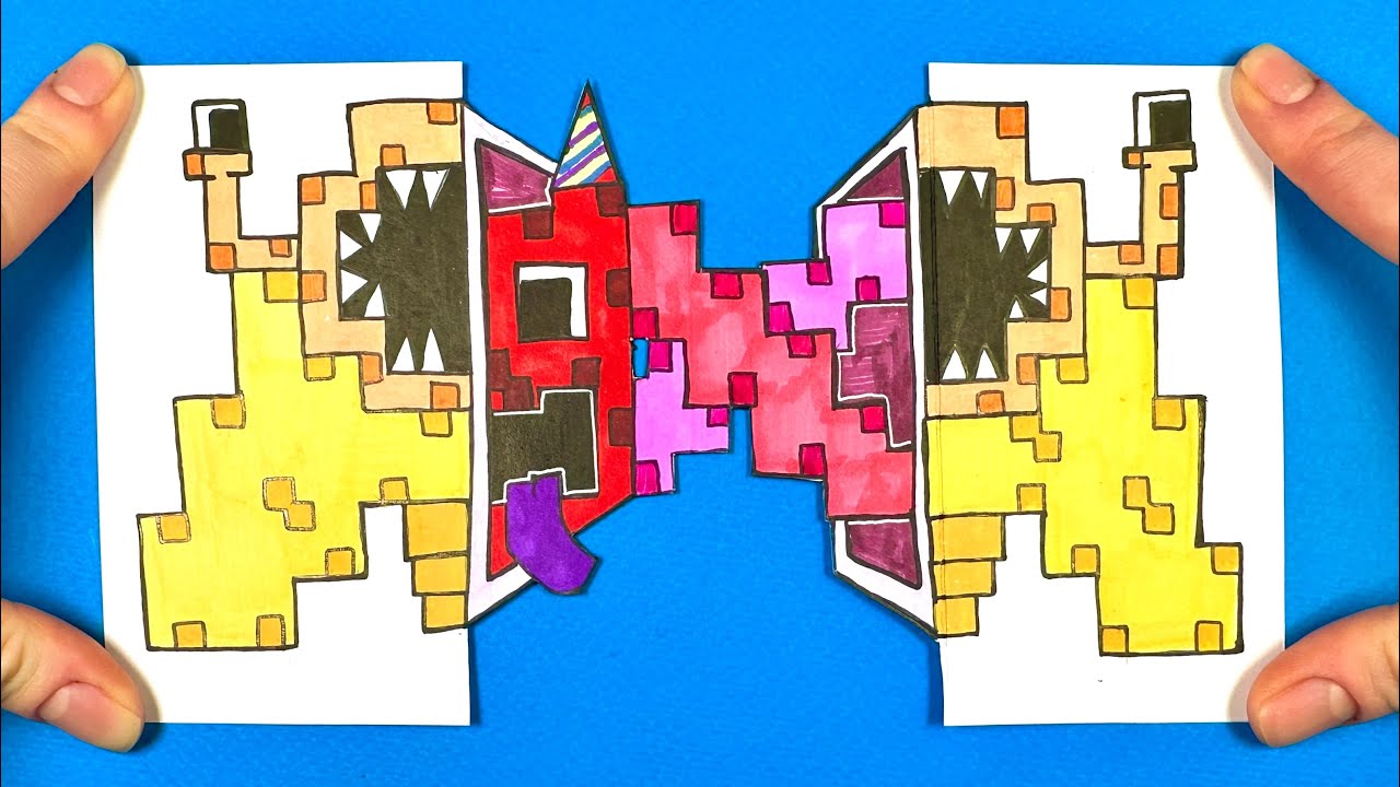 Drawing Tutorial Nibbler and Ban Ban from Garten of Banban 3 in ...