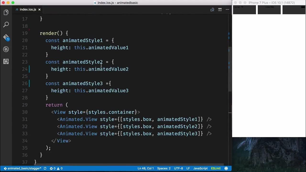 Stagger React Native Animations with Animated.stagger - YouTube
