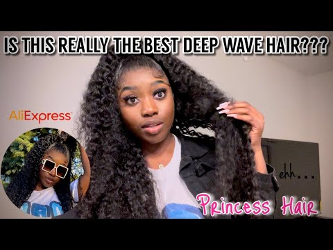 Is this the BEST affordable deep wave hair on AliExpress??? | Princess ...