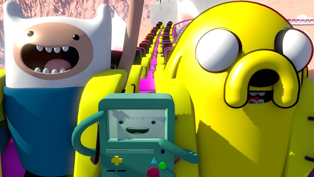🔴VR 360° Adventure Time Roller Coaster Video - YouTube