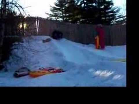 Sledding In New Hampshire - YouTube