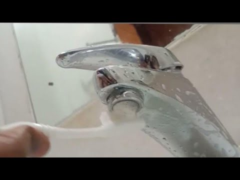 how to cleaning washroom basin tap - YouTube