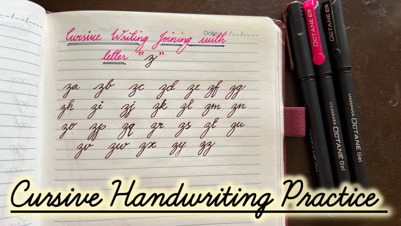 Cursive Writing Joining With Letter ‘z’| Cursive Handwriting | How To