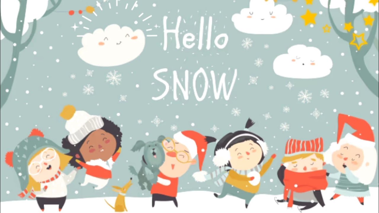 Hello winter☃️ | winter song for kids | nursery rhymes - YouTube