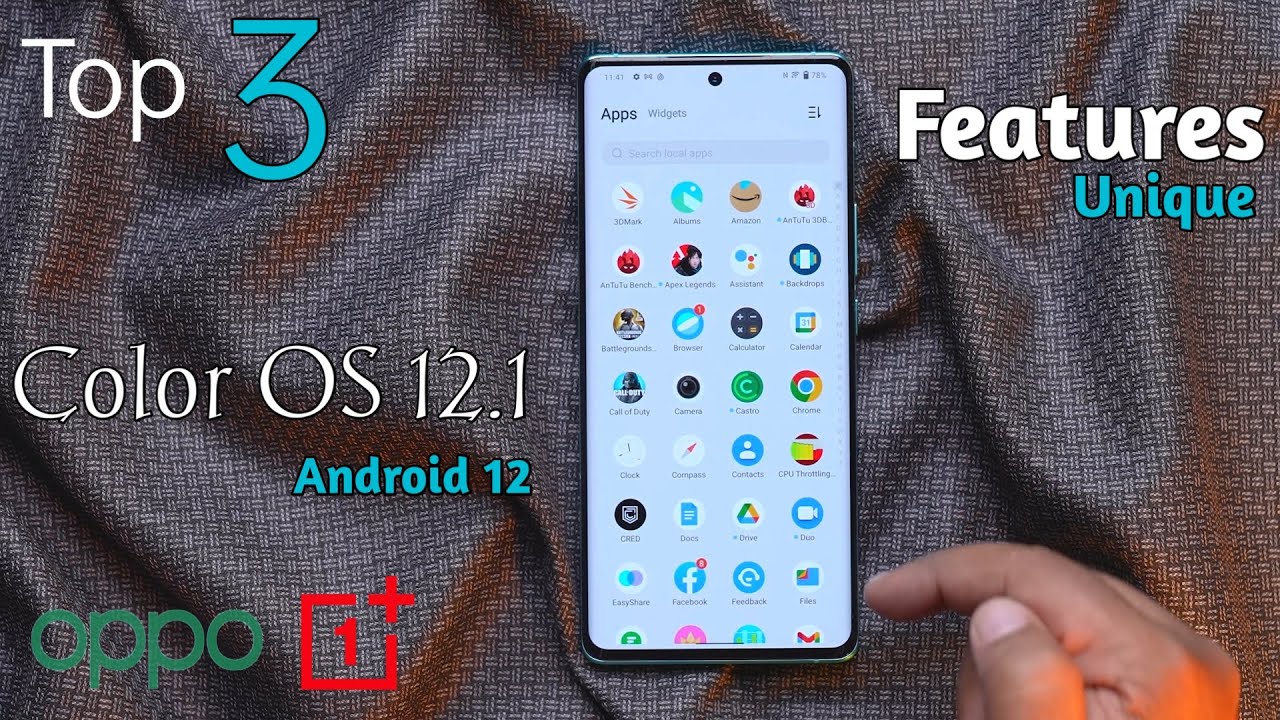 Top 3 Features in Android 12 { Color OS 12.1 } 2022 - Hindi - YouTube