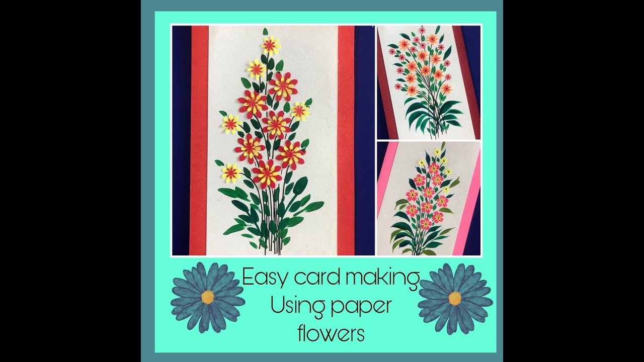 hand made card# greeting card making# paper flower cards# cards using ...
