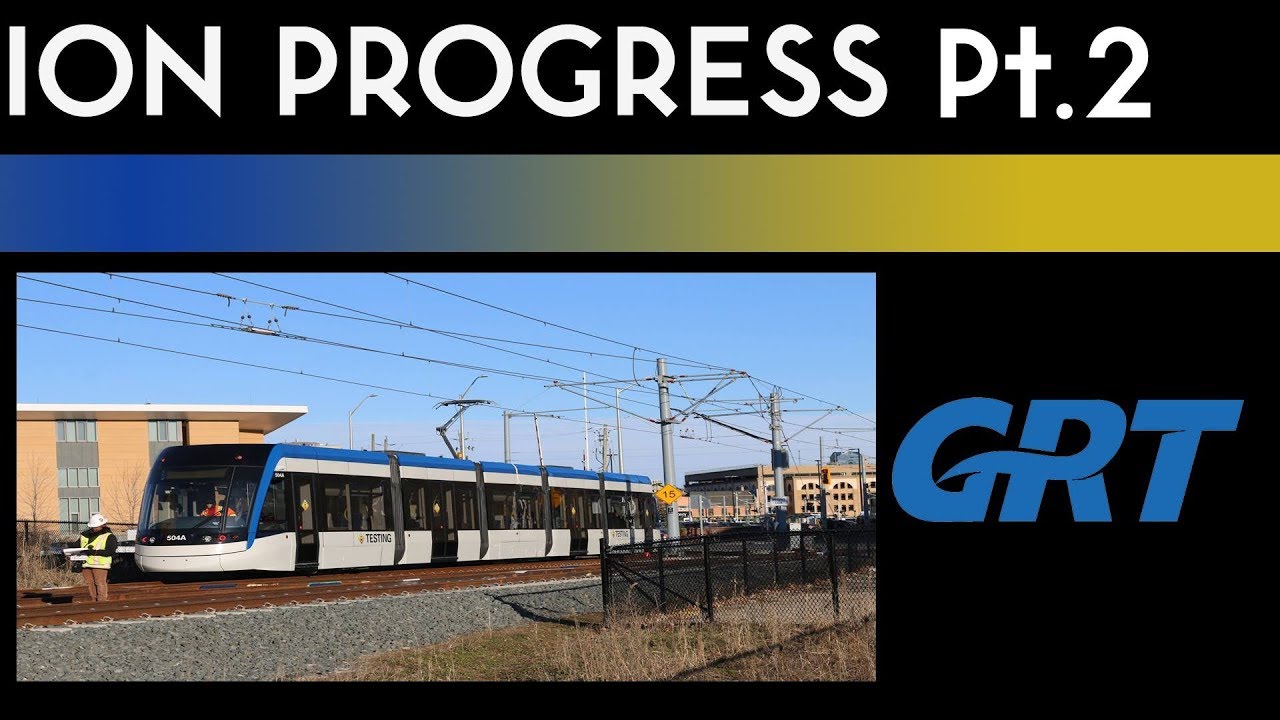 News: Waterloo ION LRT Progress Report March 2018 - YouTube