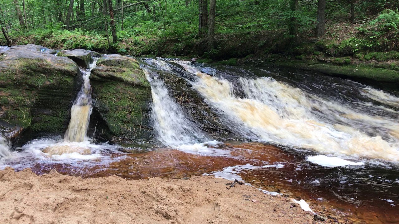 Relaxing Waterfall Sounds (Perry Creek Park, WI) 4K - 2 of 2 - YouTube