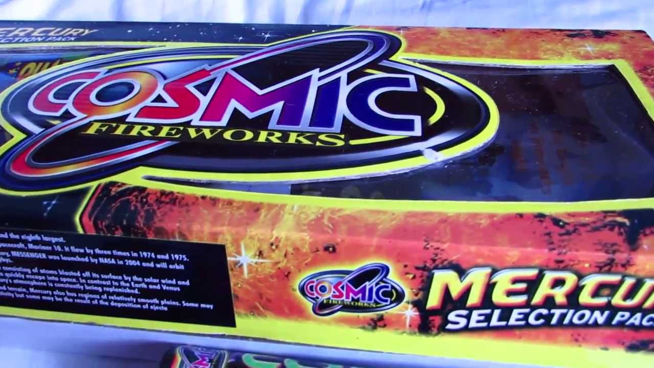 cosmic mercury // mars selection box fireworks unboxed - YouTube