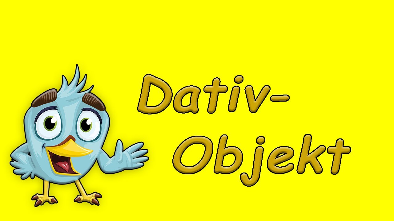 Dativ-Objekt einfach erklärt - YouTube
