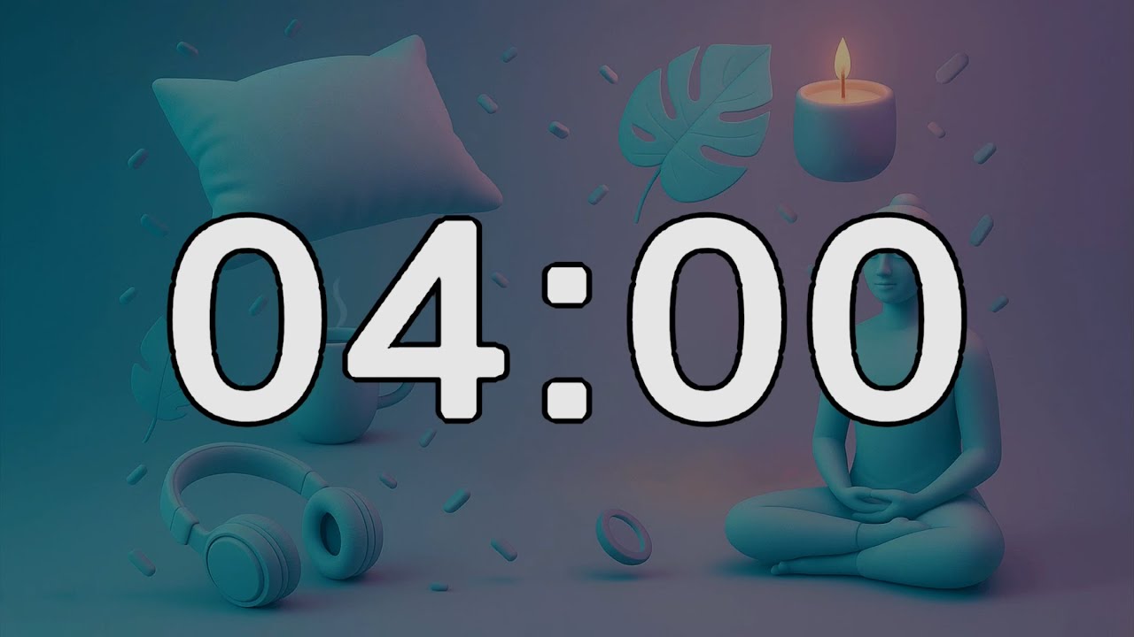 4 Minute Relax Timer for Focus & Calm (Deep Breathing) - YouTube