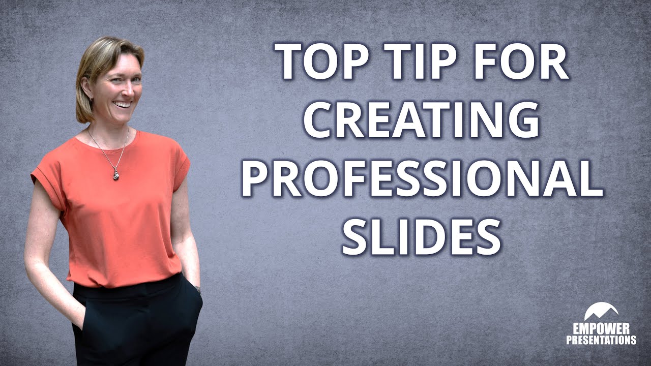 Top Tip for Creating Professional Slides - YouTube