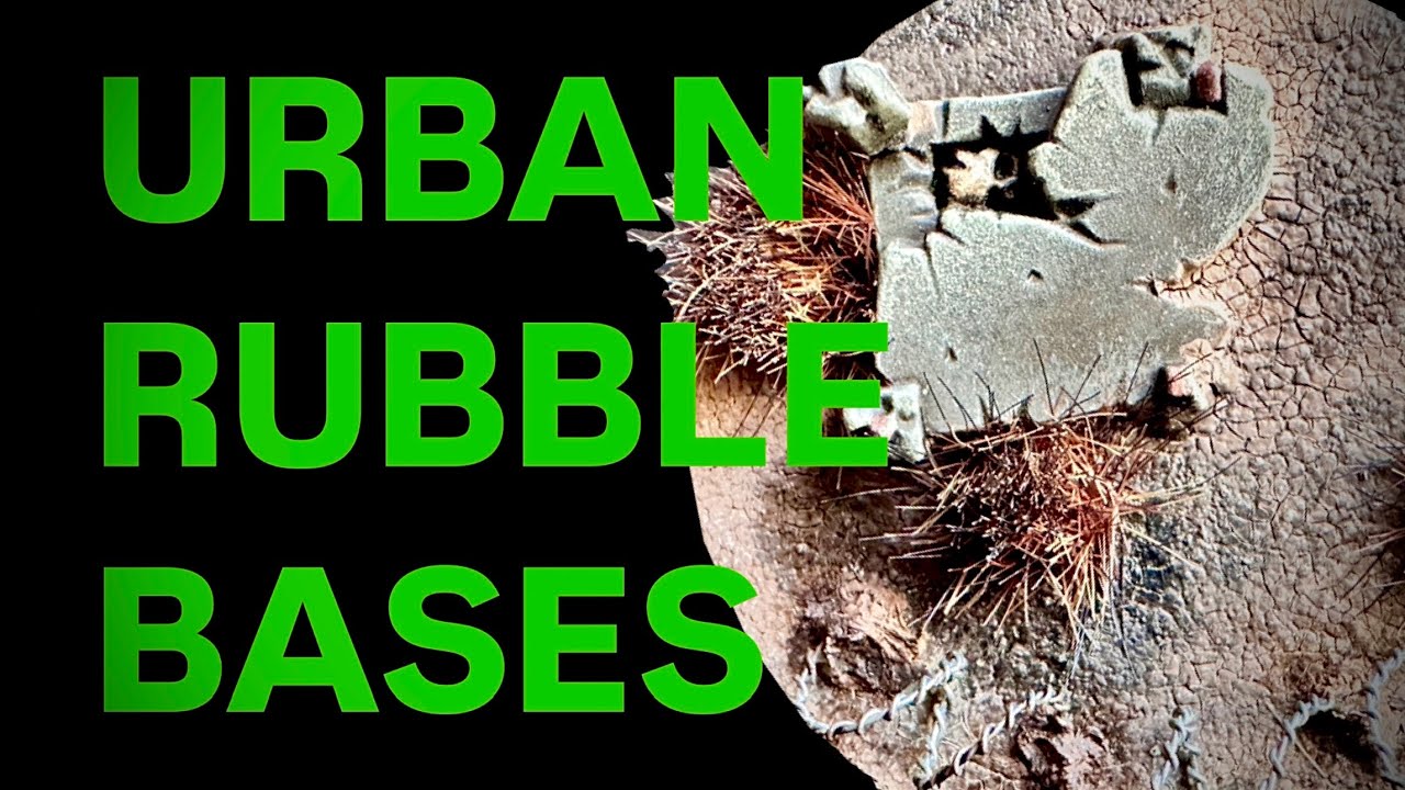 EASY Urban Rubble Bases For Warhammer Miniatures - YouTube