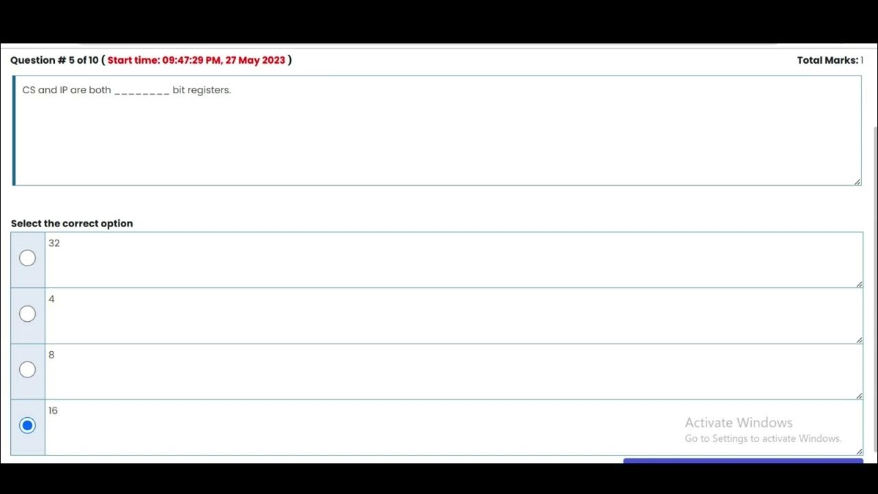 Cs401 Graded Quiz 1 2023 || Computer Architecture and Assembly Language Programming - YouTube