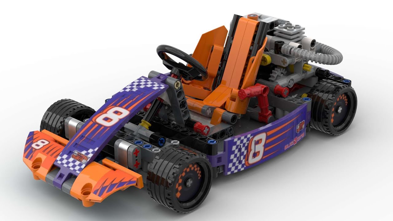 Lego 42048 Race Kart Speed Build LDD by PLegoBB - YouTube