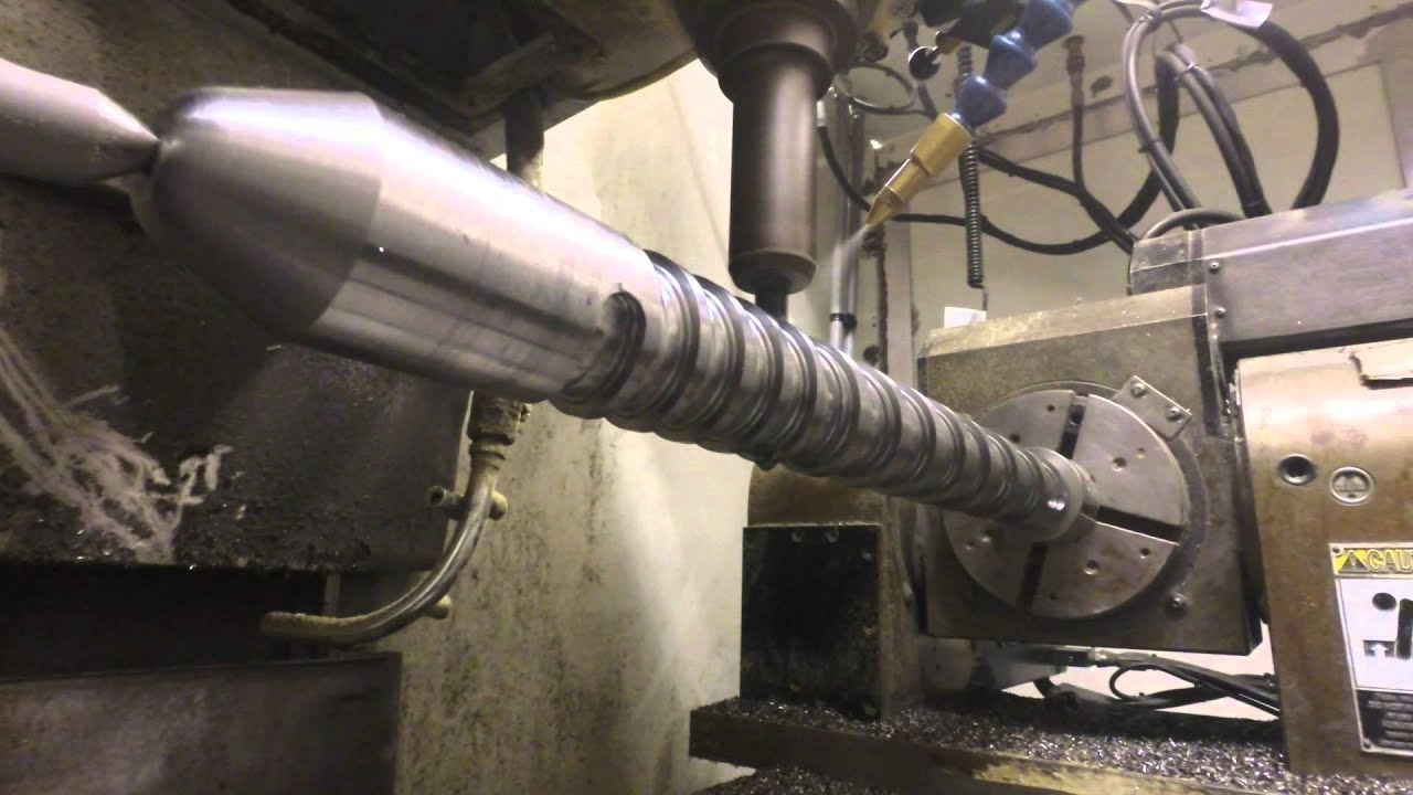 Fadal 4th Axis Mapping Variable Pitch Screw - YouTube