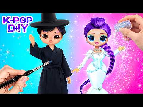 K-Pop Demon Hunters: Huntrix & Saja Boys Wedding Dress Glow Up! 18 DIYs for Dolls