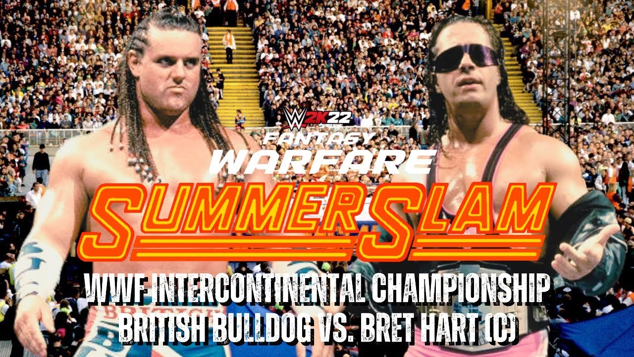 Summerslam 1992: British Bulldog vs. Bret "Hitman" Hart - YouTube
