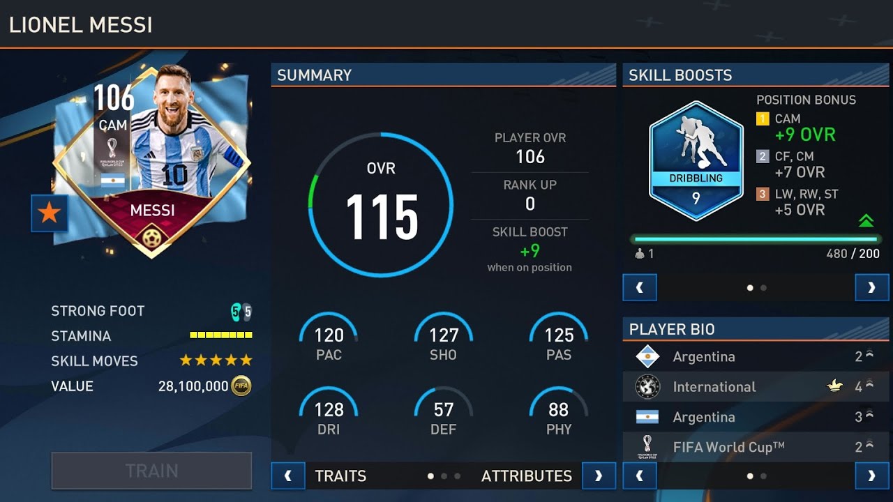 Fifa Mobile :- Playing With "Lionel Messi" (World Cup:106) [Dribble ...
