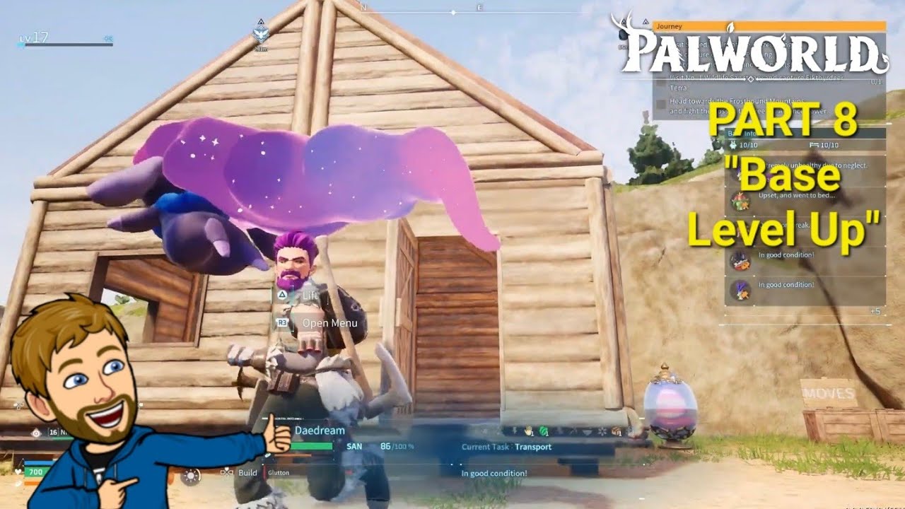 "Base Level Up" Palworld PS5 Playthrough Part 8 - YouTube