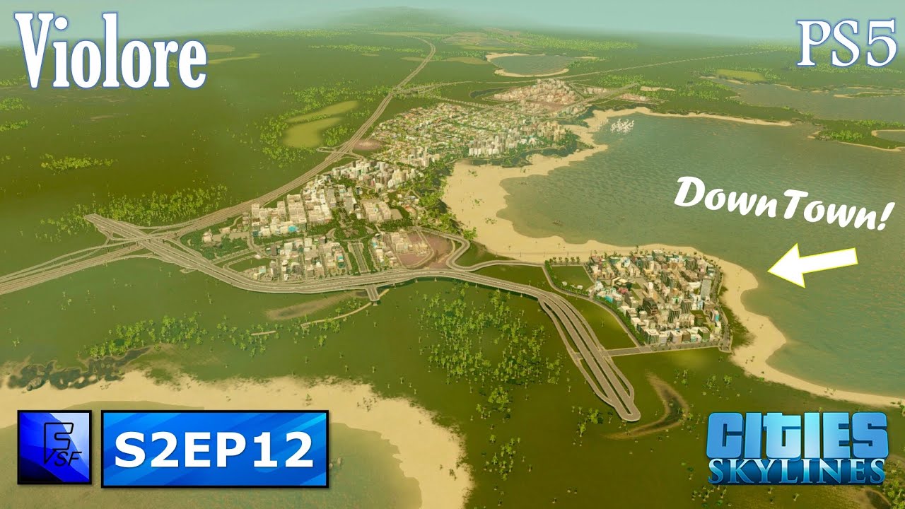 Starting The DownTown Layout in Cities Skylines! S2EP12 - YouTube