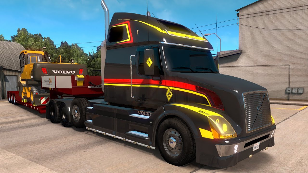 ATS PART 1/HEAVY HAUL/VOLVO/VNL670/TRI-AXLE - YouTube