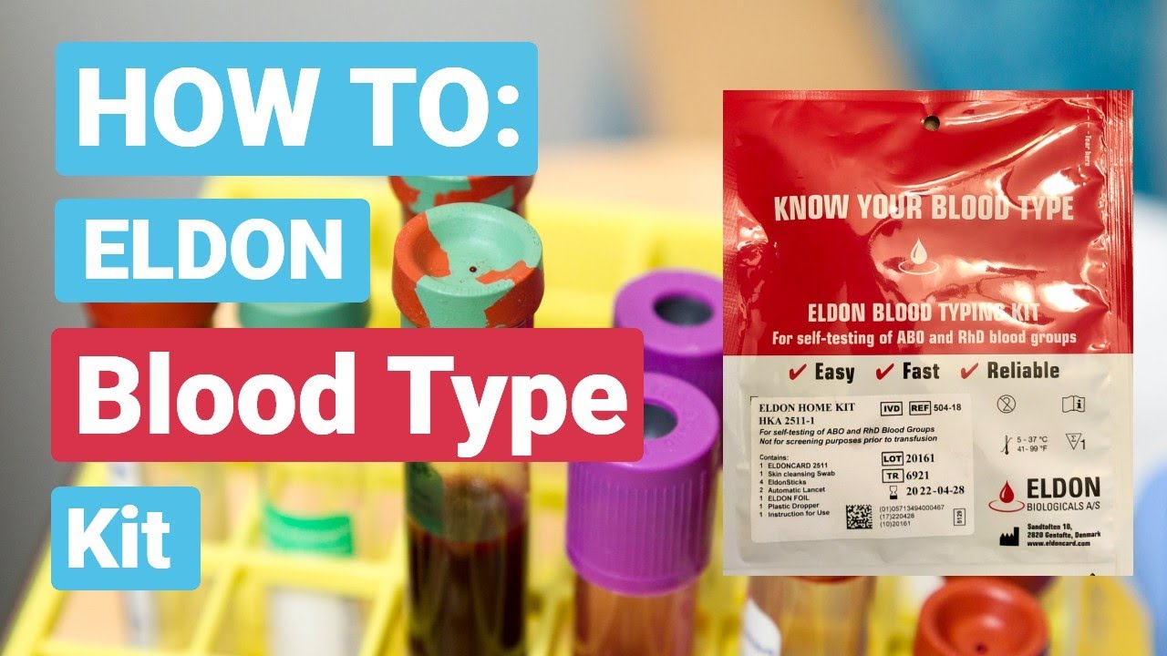 Blood Type at Home (Eldon Kit) - YouTube