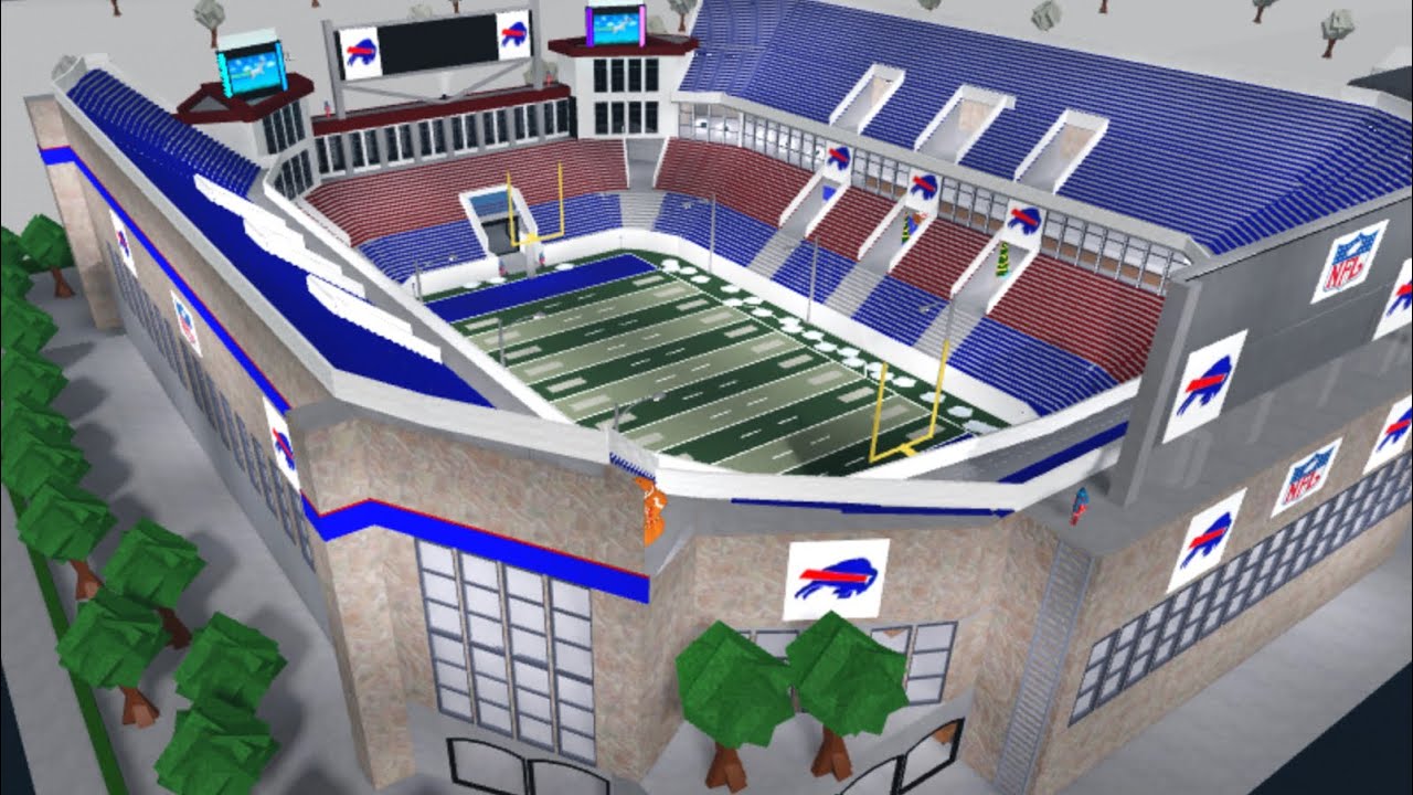 Highmark Stadium build Roblox bloxburg | Buffalo Bills - YouTube