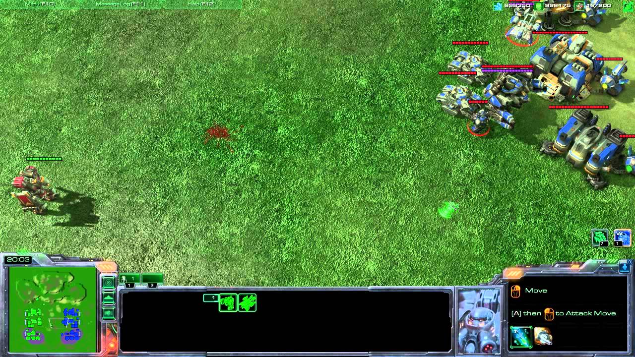 SC2 HotS: A look at the Warhound in various matchups. - YouTube