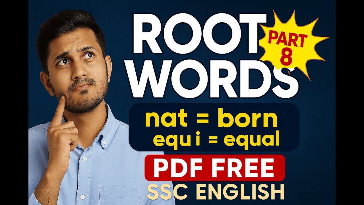 Root Words Part 8 💥 SSC CGL & CHSL English में Game Changer | Nat ...