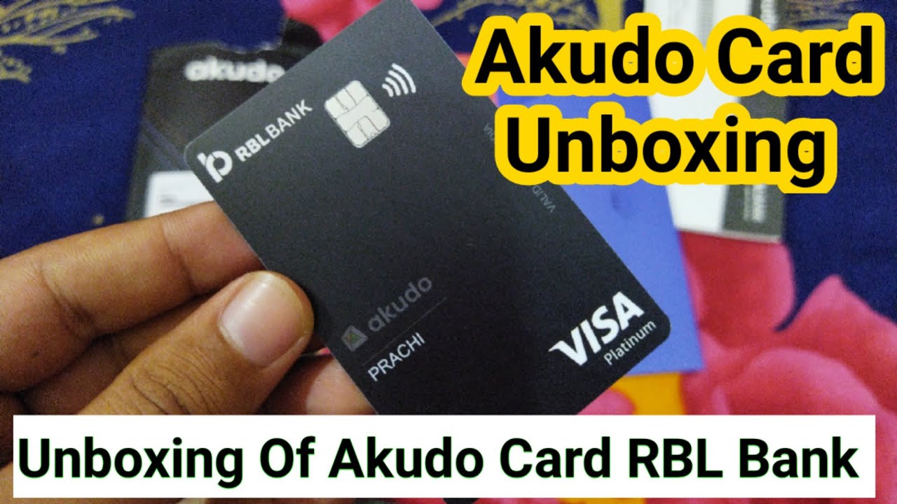 Akudo Card Unboxing | Unboxing Of Akudo Prepaid Card RBL Bank - YouTube