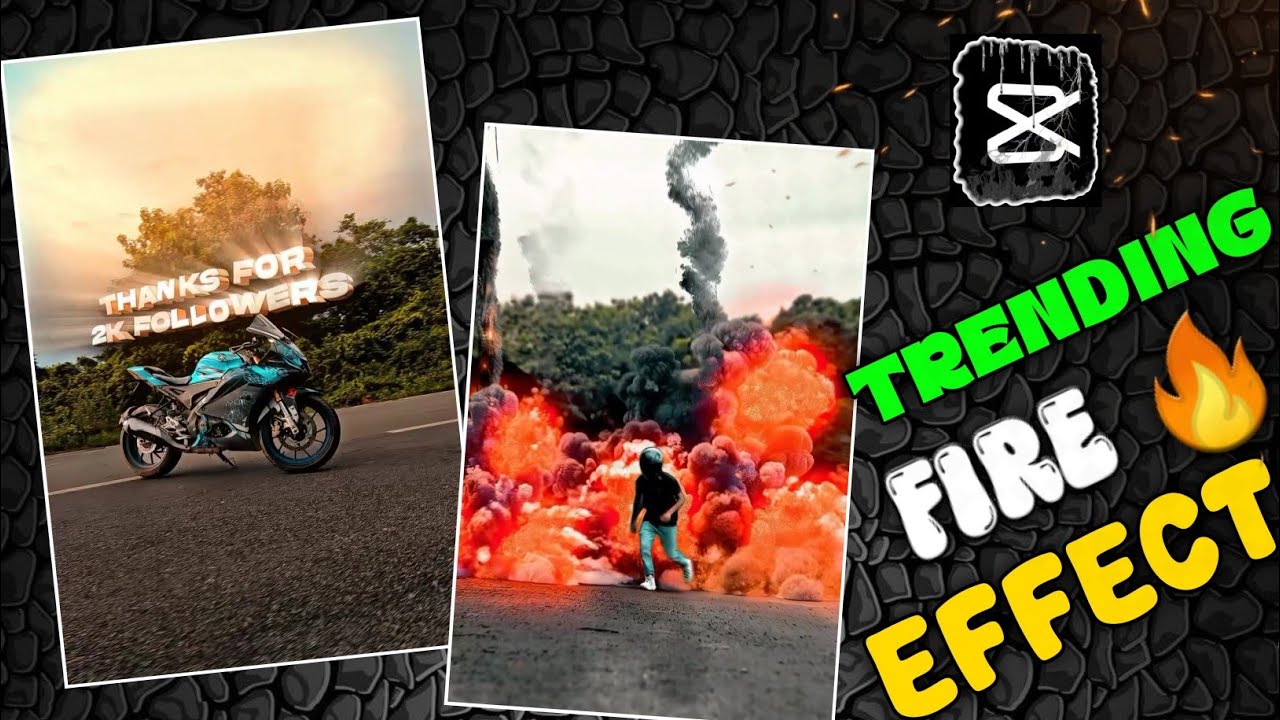 Trending Car Reels Editing Capcut || Fire Effect Video Editing | Vikram ...