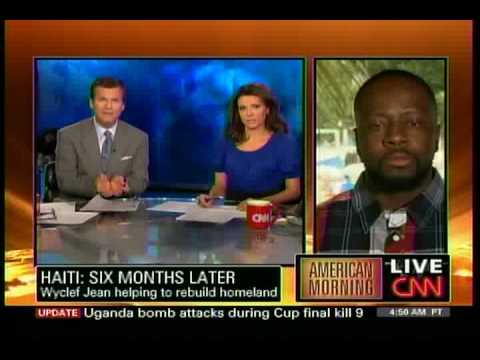 CNN American Morning interviews Wyclef Jean about progress in Haiti ...