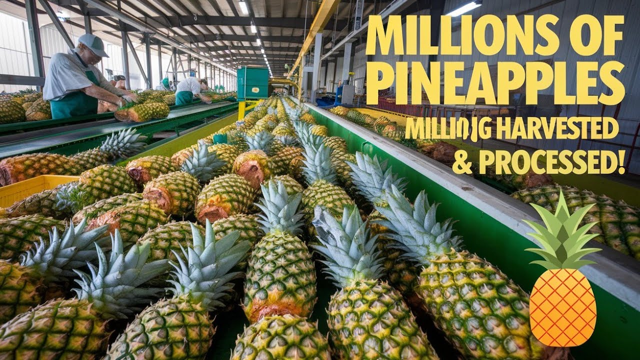 How American Farmers Harvest & Process MILLIONS of Pineapples ...
