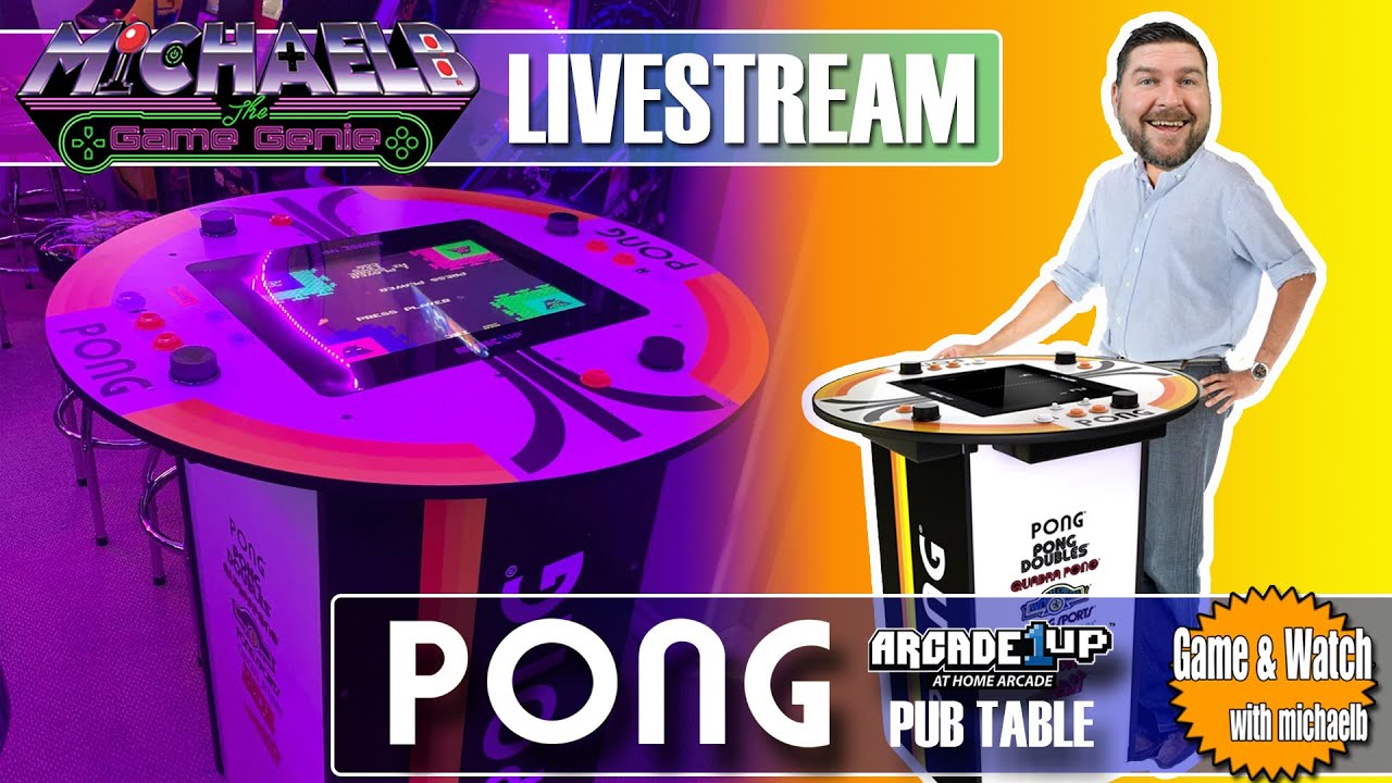 Arcade1Up Pong Pub Table Live Gameplay! - YouTube