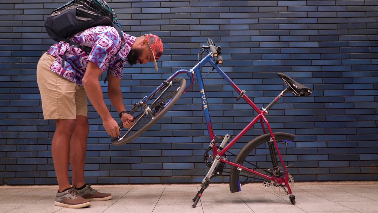 Folding the Tuck Bike and its Folding Wheel - YouTube