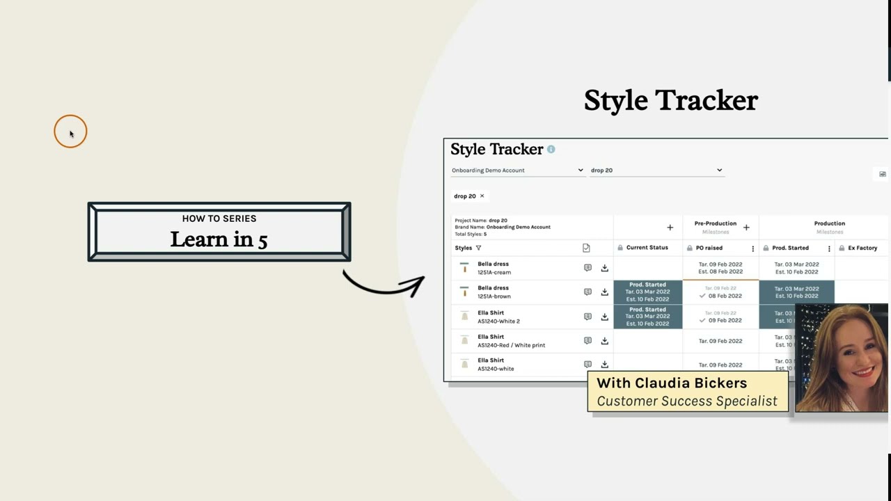 Introduction to Style tracker - Manufacturers Platform - YouTube