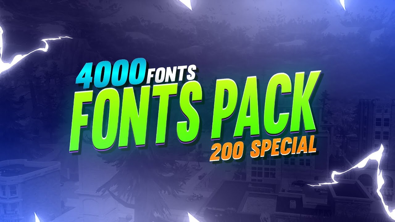 MEGA 4000 FONTS PACK GIVEAWAY - YouTube